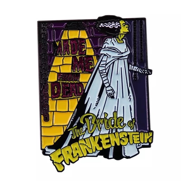 Jewelry | The Bride Of Frankenstein Enamel Pin | Poshmark